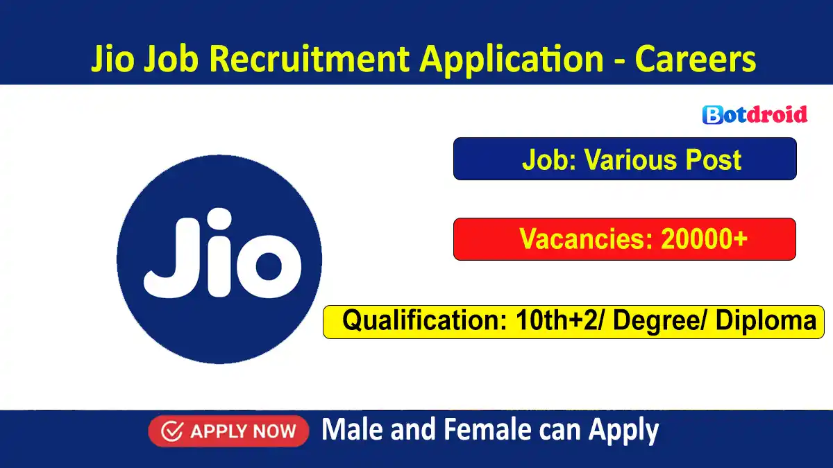Jio Careers 2025 Apply Online 13000 Jio Jobs for Freshers in Reliance ...