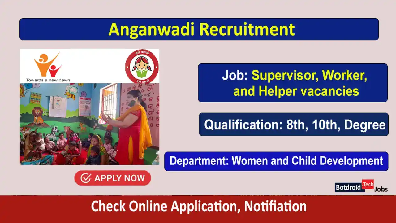 Anganwadi Recruitment 2025 Apply online Easy @wcd.nic.in Check Notification