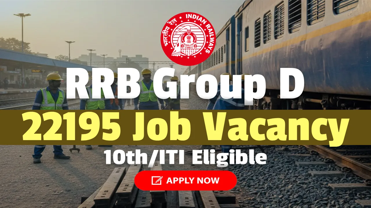 RRB Group D Recruitment 2026 Notification, Check Online Application